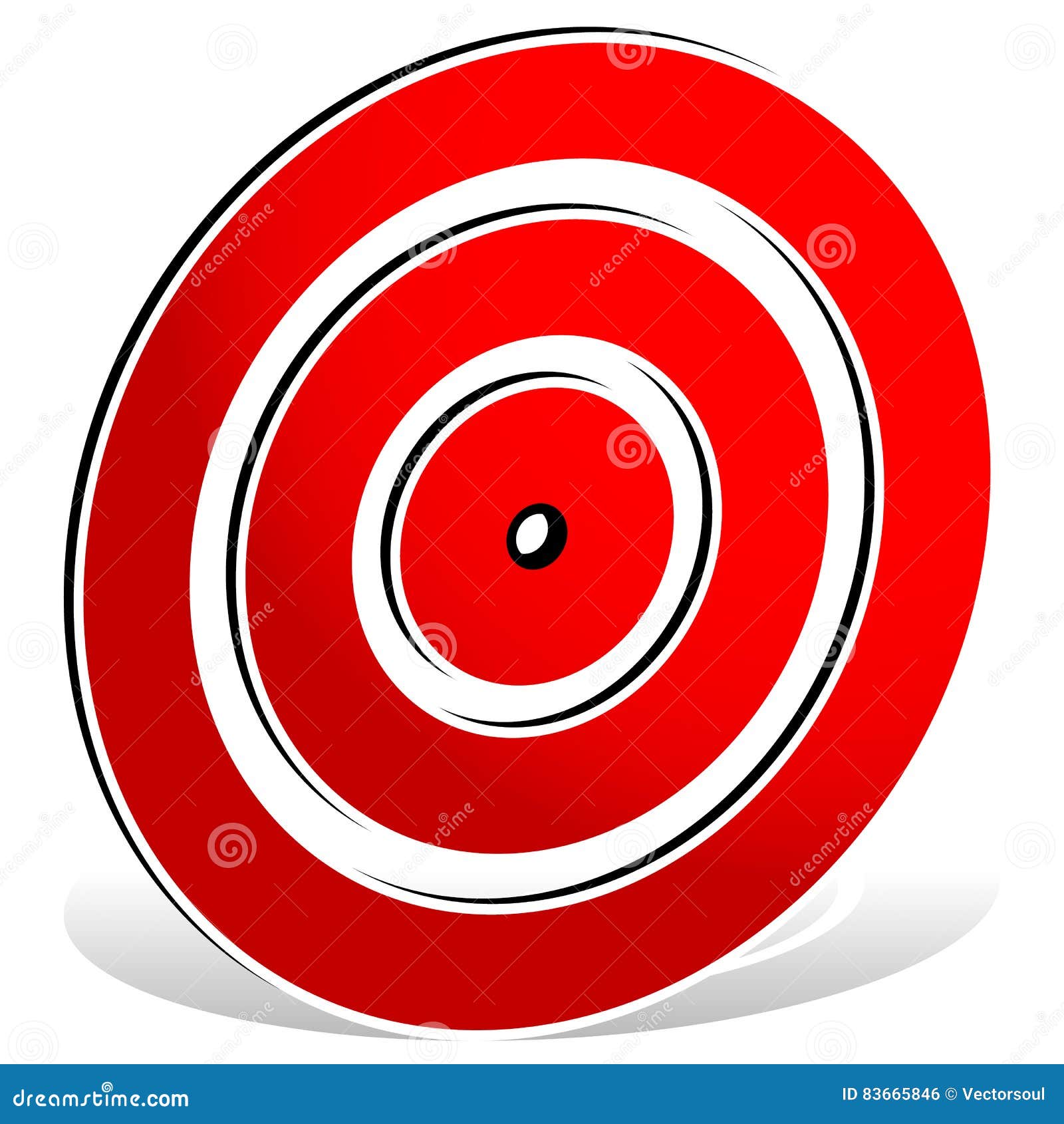 Marque Rouge De Cible - Icône De Cible Illustration de Vecteur ...