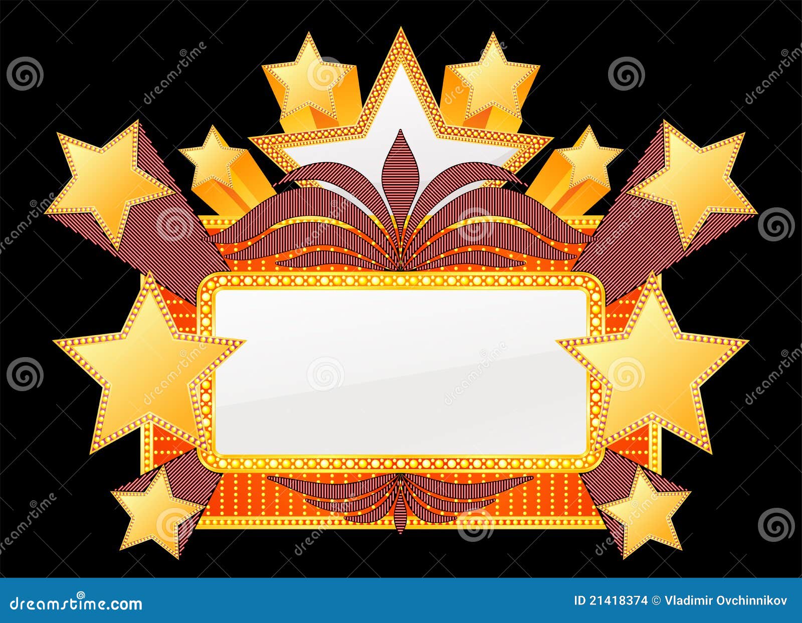 Marquee banner stock vector. Illustration of circus, marquee - 21418374