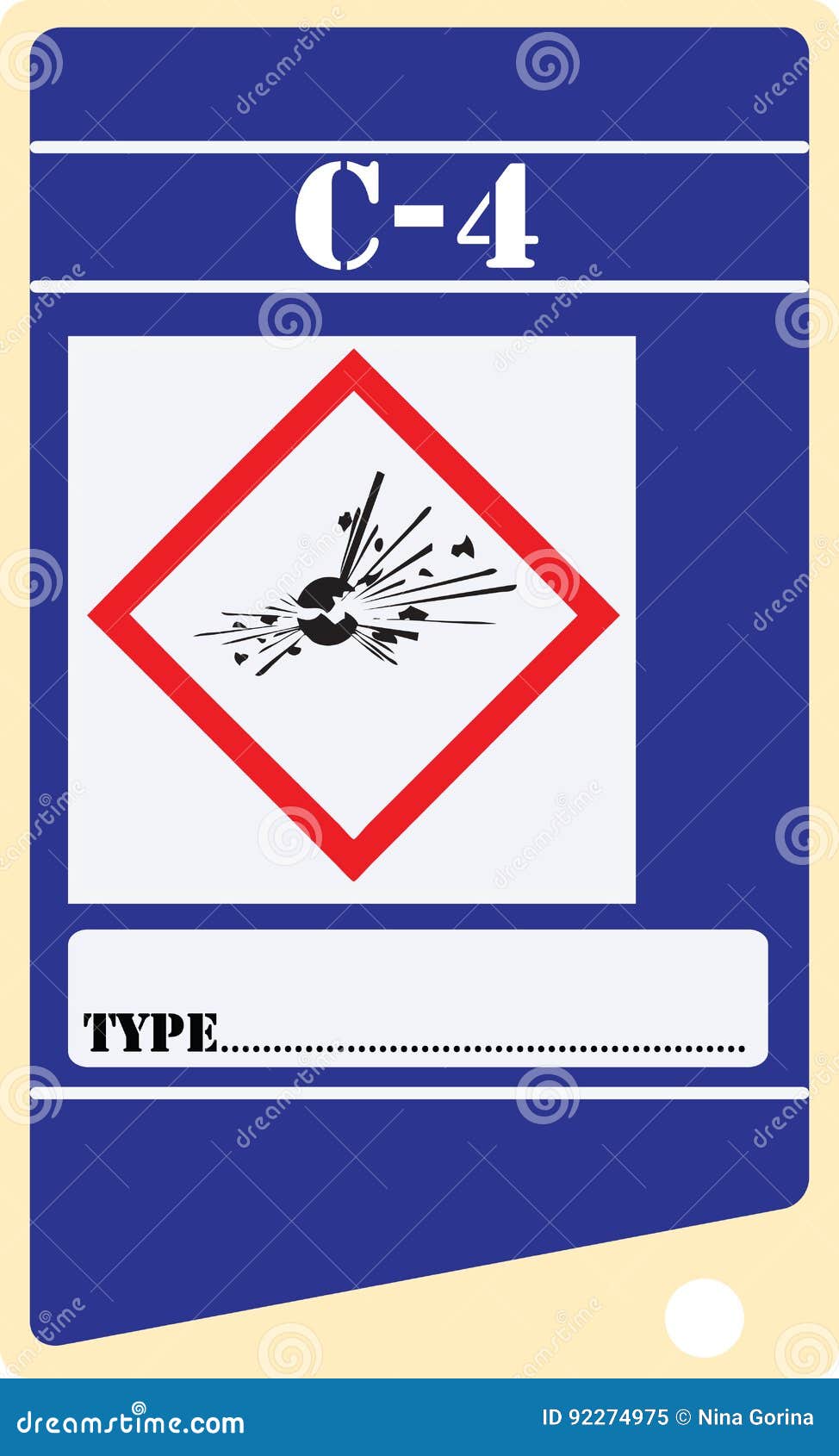 Marquez Pour Les Explosifs C-4 Illustration de Vecteur - Illustration ...