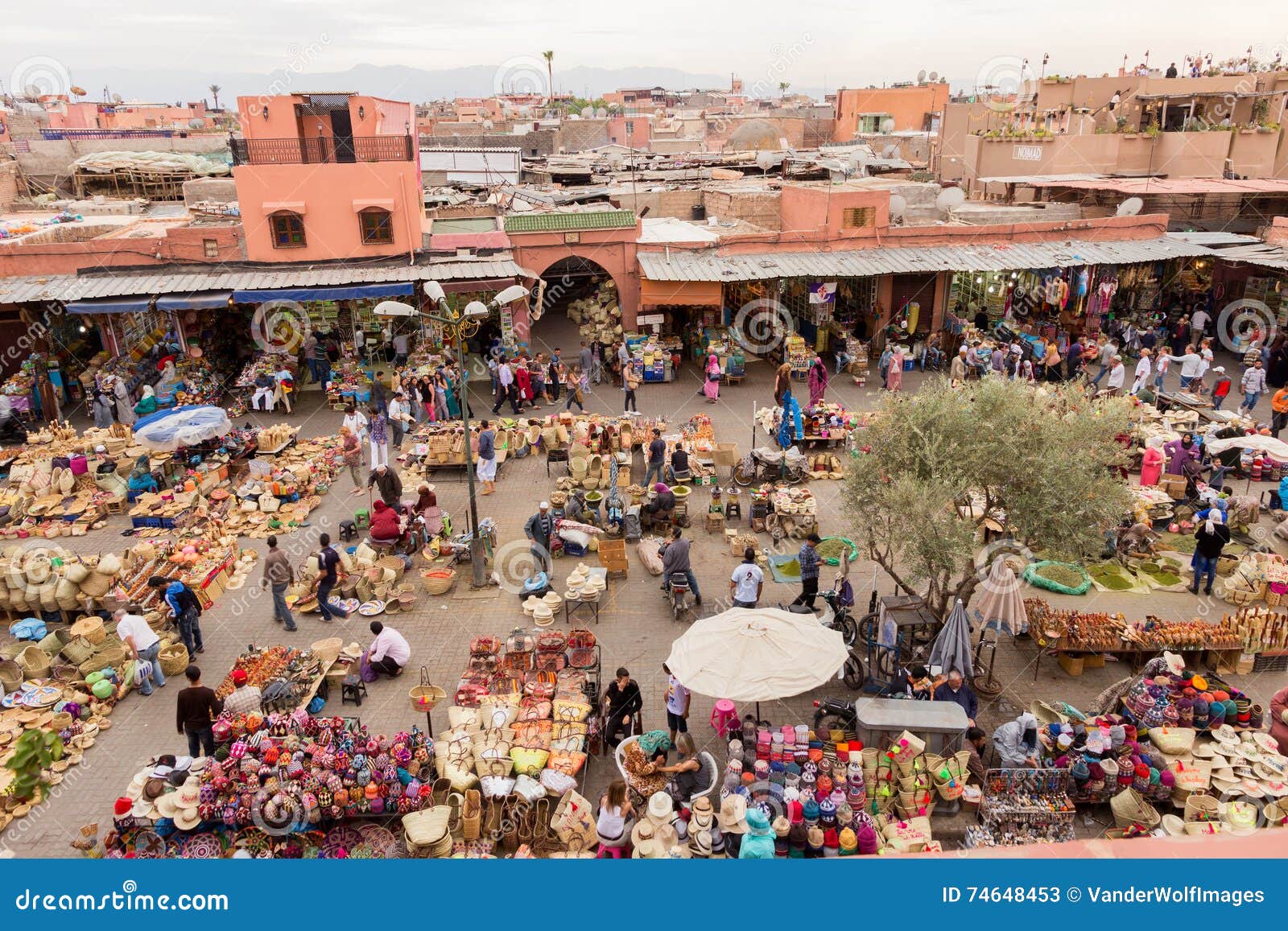 Marrakech Berber market editorial stock photo. Image of handcraft ...