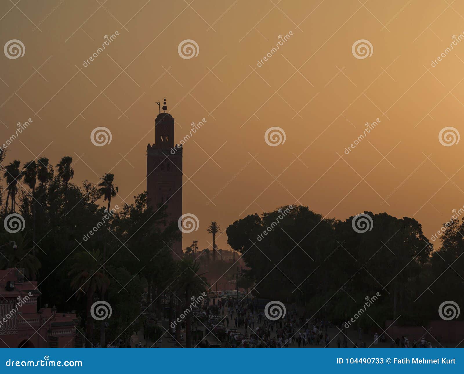 Mosque Marrakech Morocco Architecture Arch Temple Stock Image - Image ...