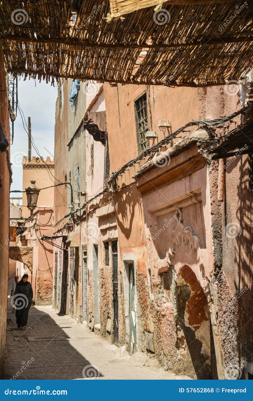 Marrakech medina, Morocco editorial stock photo. Image of market - 57652868