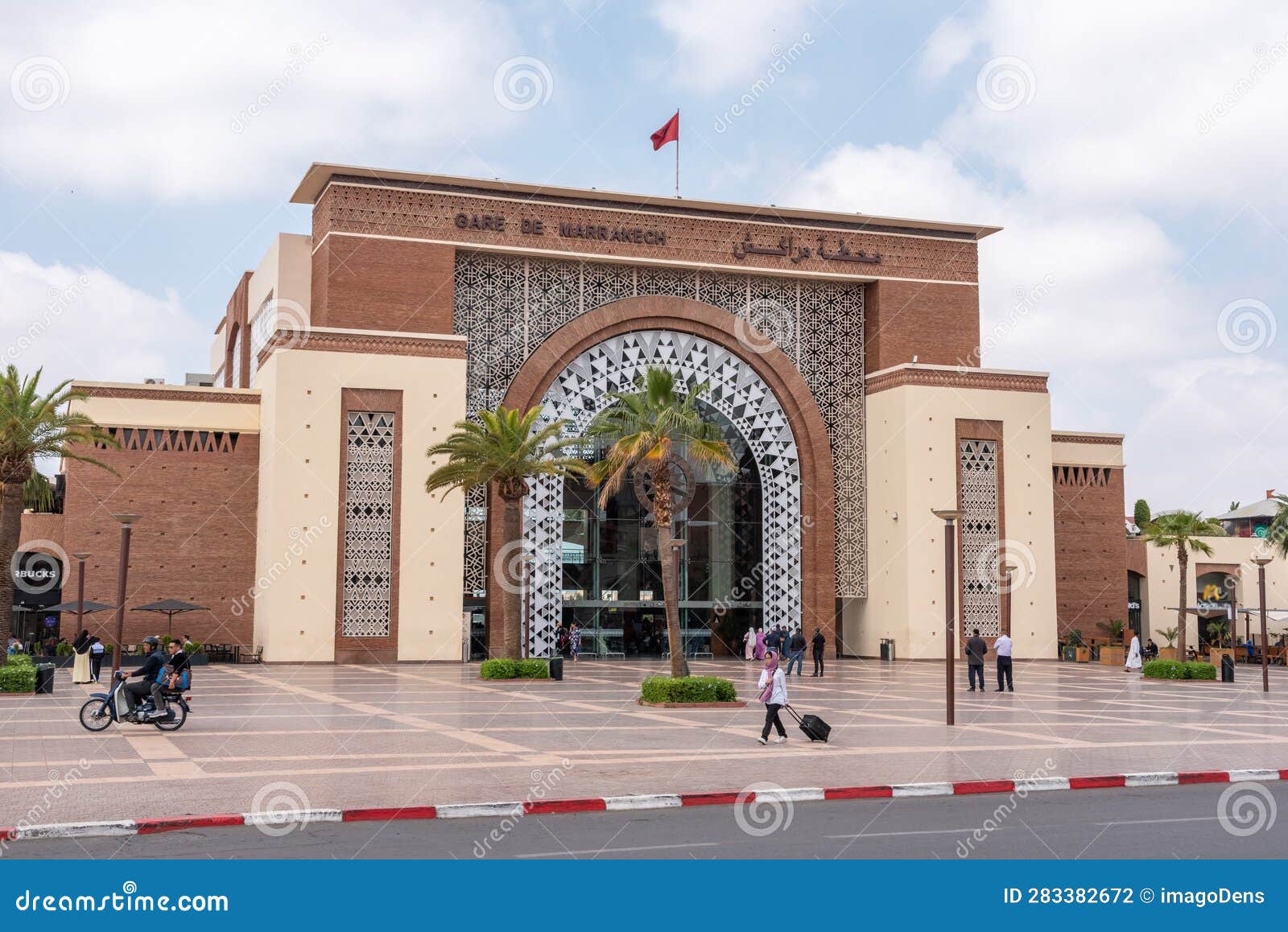 MARRAKECH, MOROCCO - APRIL 20, 2023 - Modern Oriental Building of the ...
