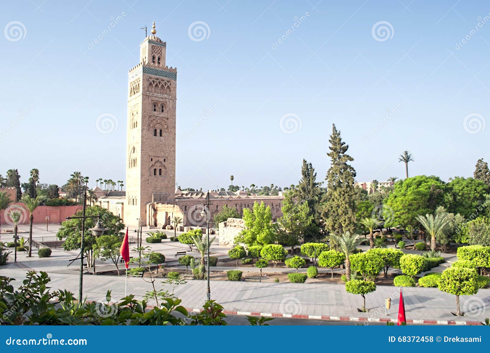 Marrakech, Morocco - August,3 , 2015: Koutoubia Mosque Editorial Stock ...