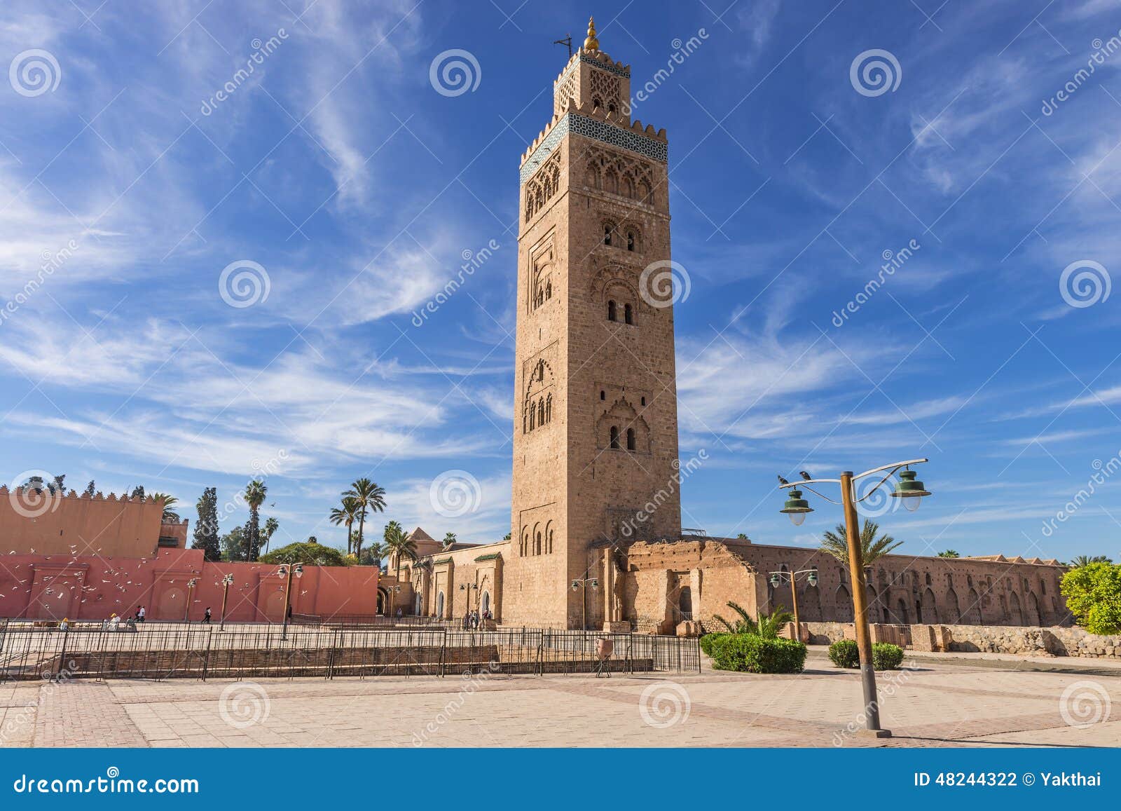 Koutoubia Mosque Is The Largest Mosque In Marrakech, Morocco. Africa ...