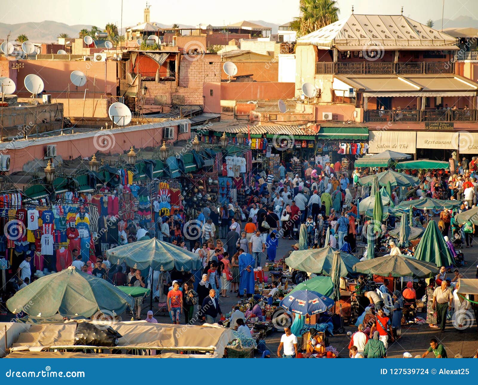 Marrakech Morocco - People in El-Fnaa Square Editorial Stock Image ...