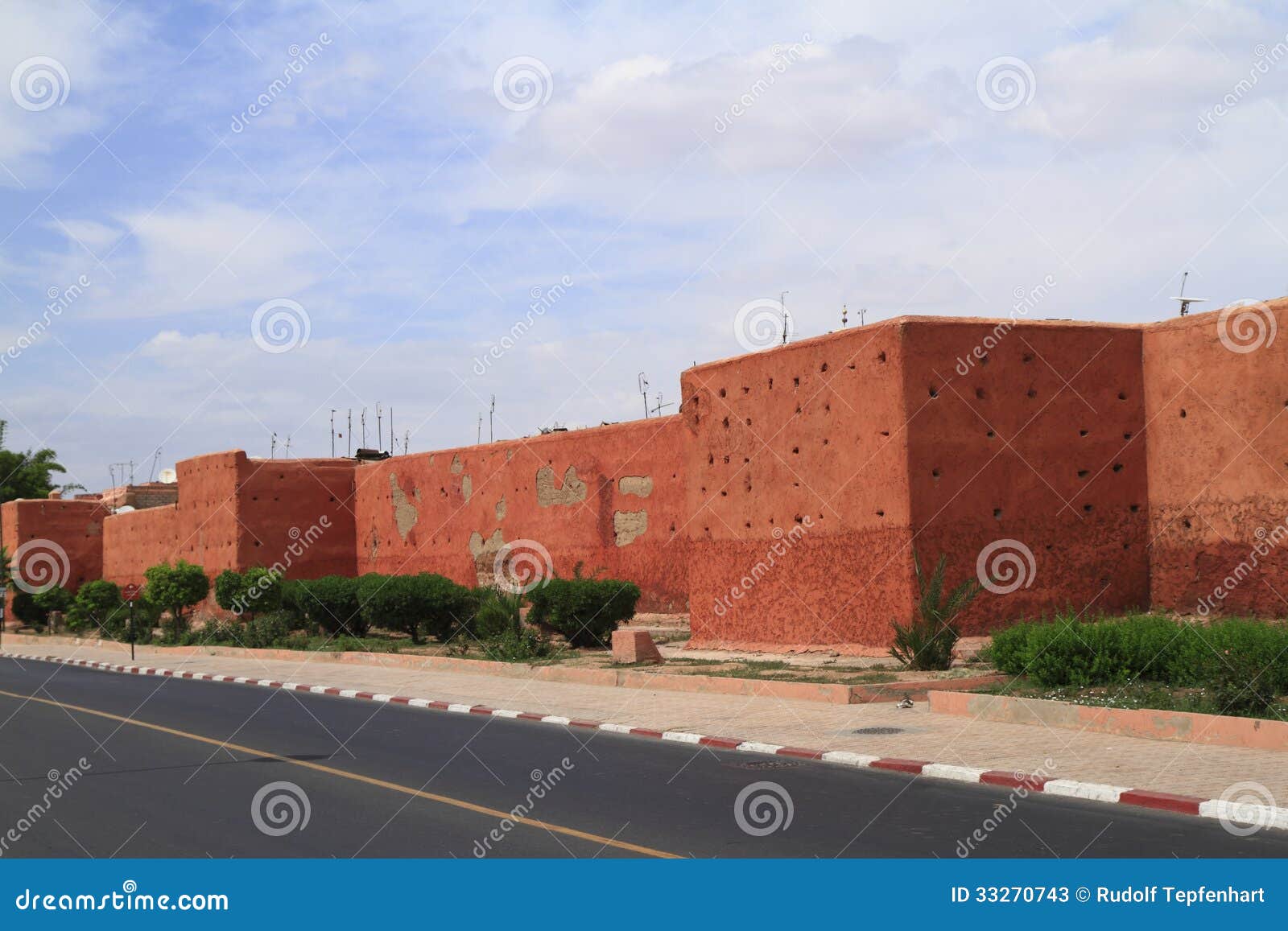 Marrakech Old City Walls stock image. Image of islamic - 33270743