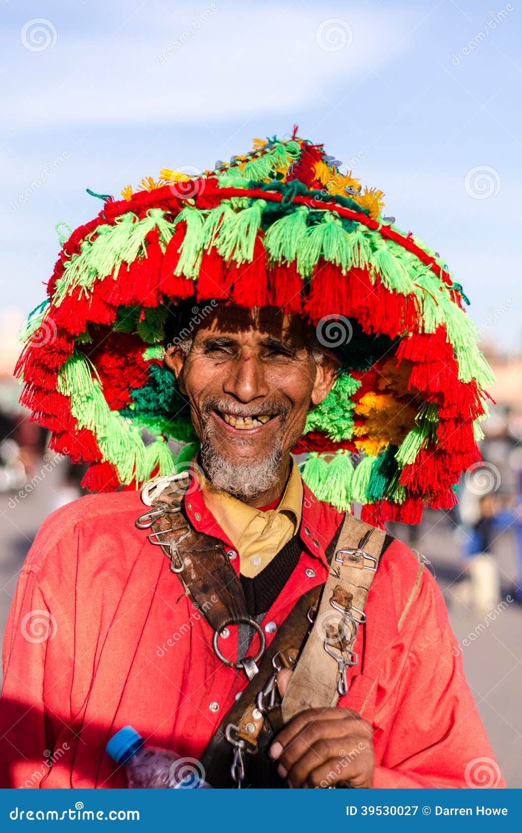 Marrakech water seller editorial photography. Image of seller - 39530027