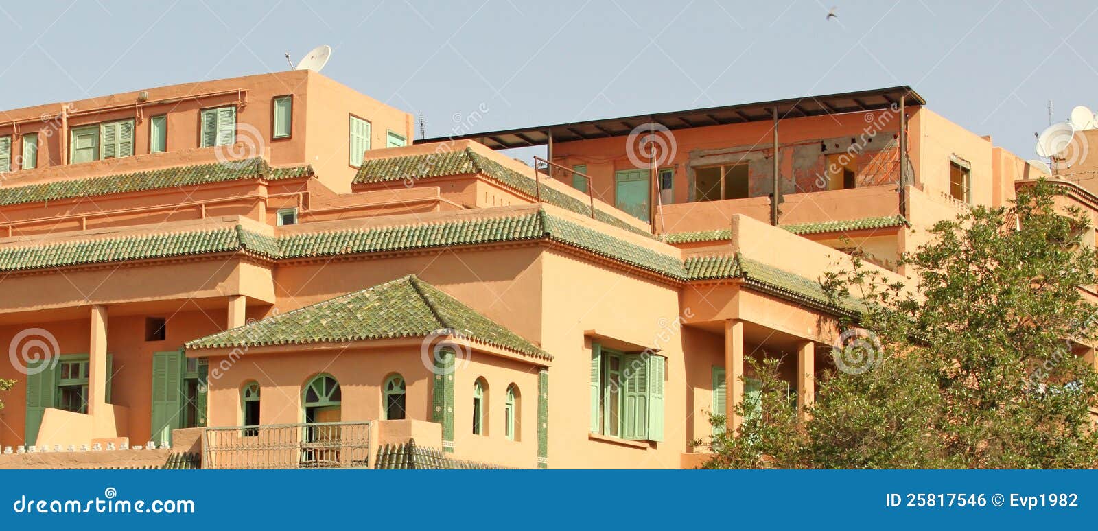 Marrakesh with Its Famous Red Houses Stock Photo - Image of house ...