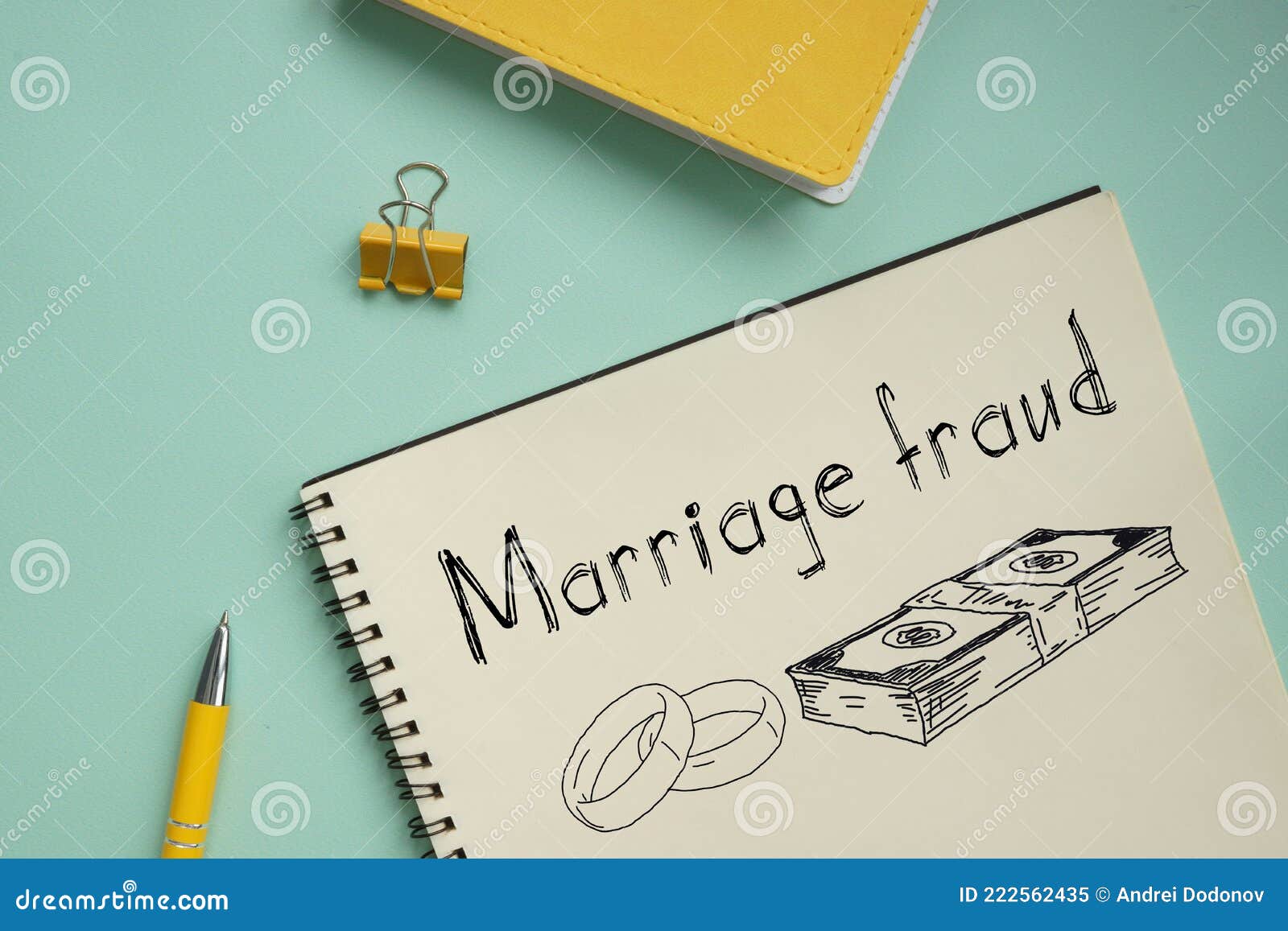 Marriage Fraud is Shown on the Photo Using the Text Stock Image - Image ...