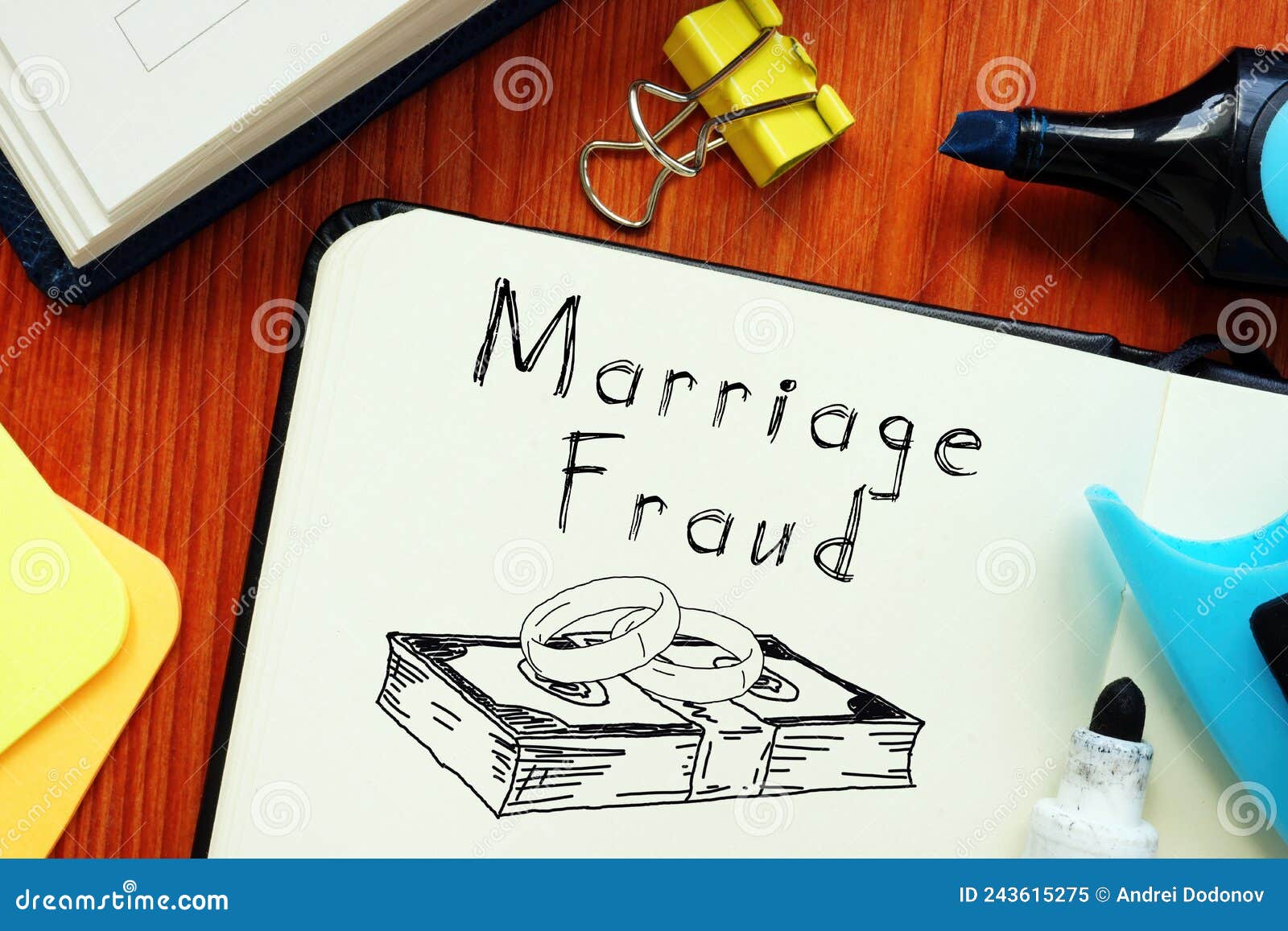 Marriage Fraud is Shown on the Photo Using the Text Stock Image - Image ...