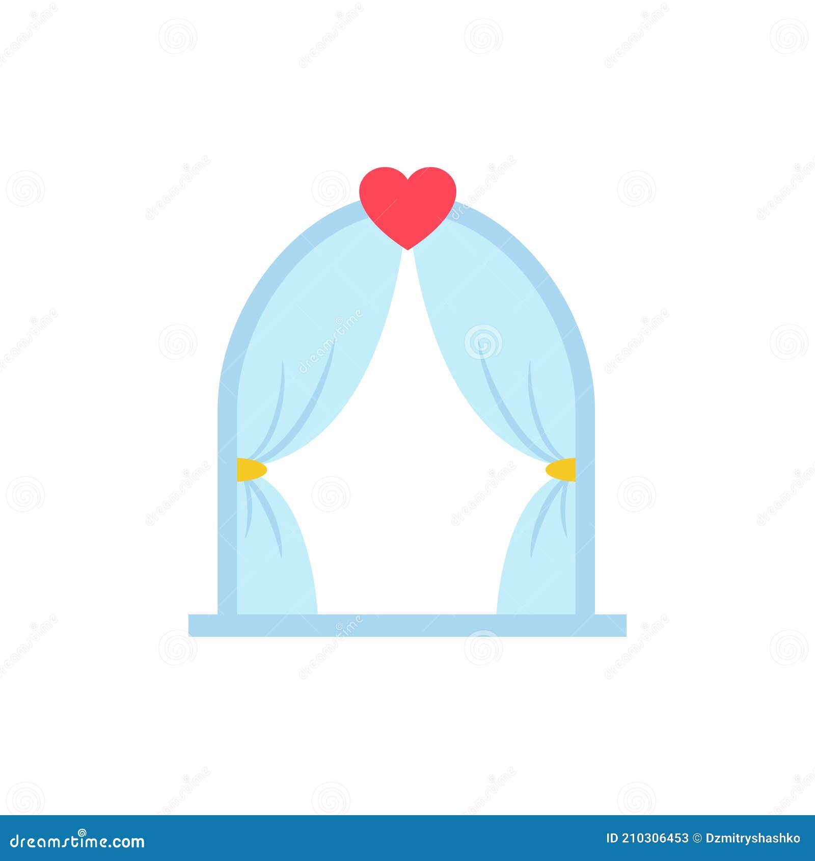 Marriage Gate Icon. Clipart Image Stock Vector - Illustration of frame ...