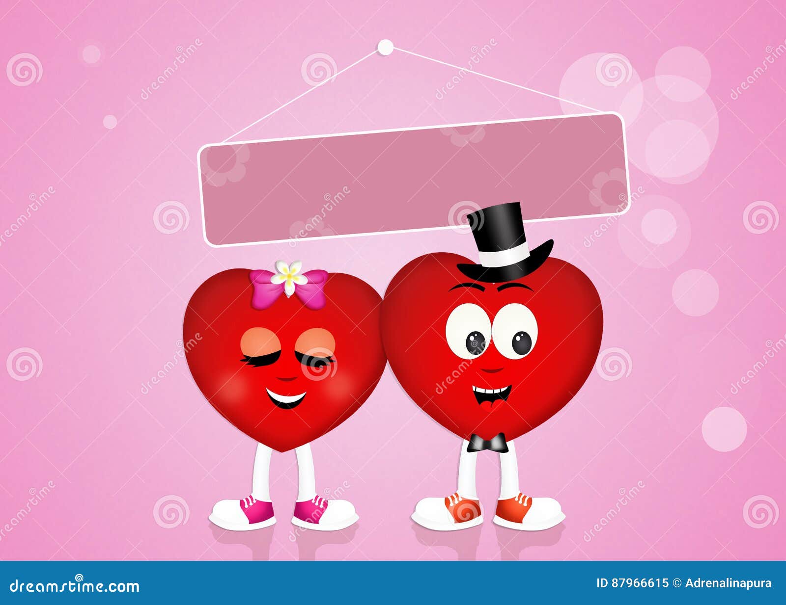 Marriage of hearts stock illustration. Illustration of symbol - 87966615