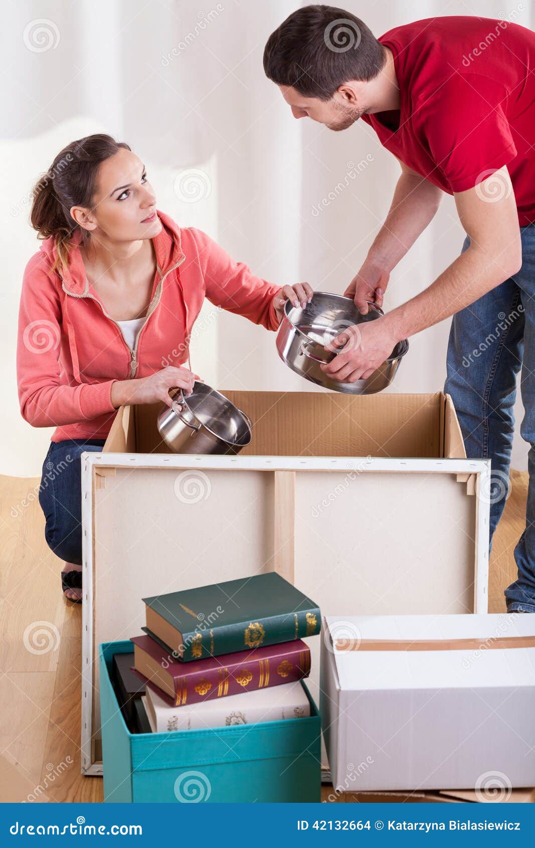 Marriage packing pots stock photo. Image of enjoyment - 42132664