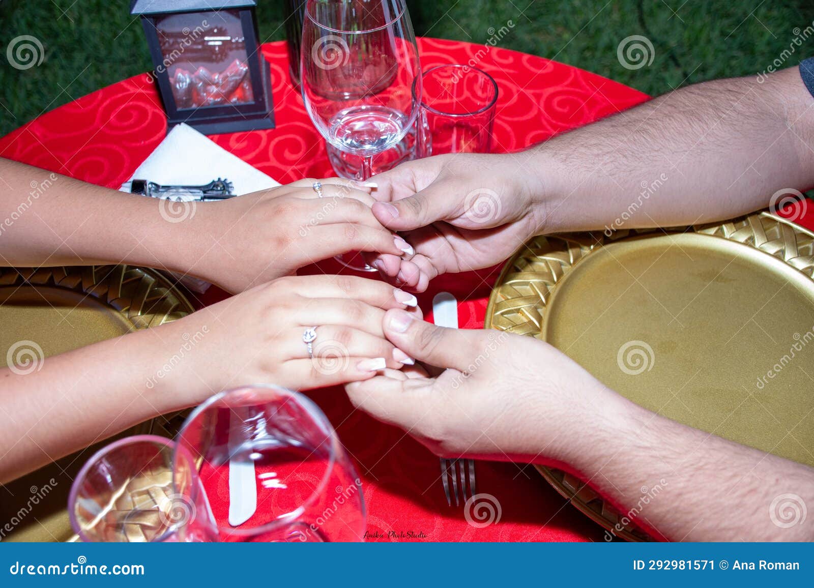 Marriage Proposal, Focus on Couple S Hands Stock Image - Image of ...