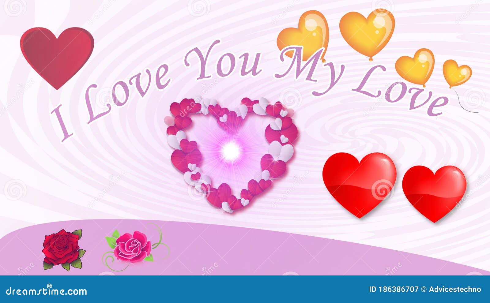 Marriage Proposal with Heart and Hands Stock Illustration ...