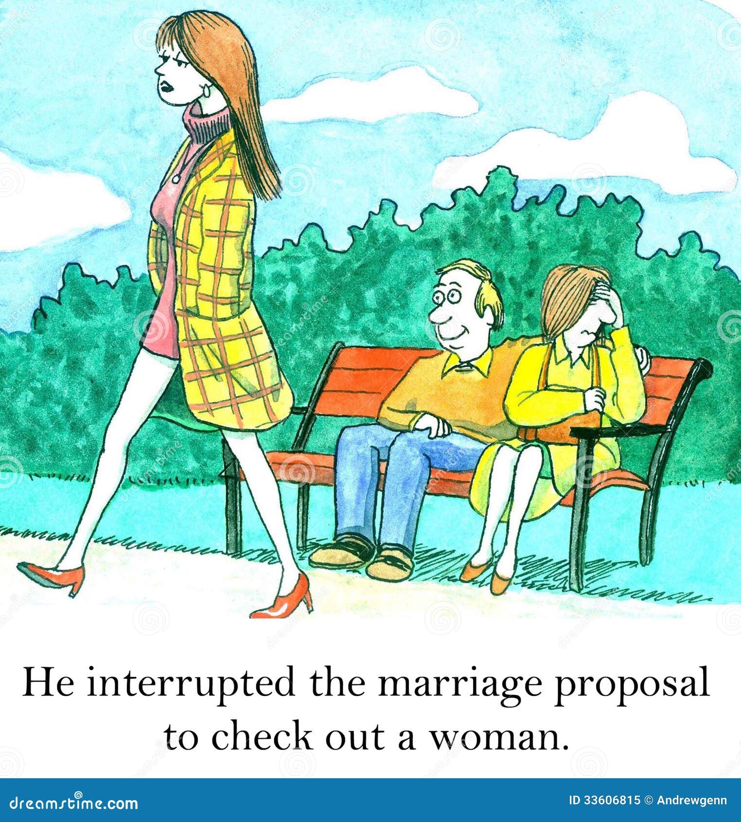 Marriage Proposal Vector Illustration | CartoonDealer.com #40812134