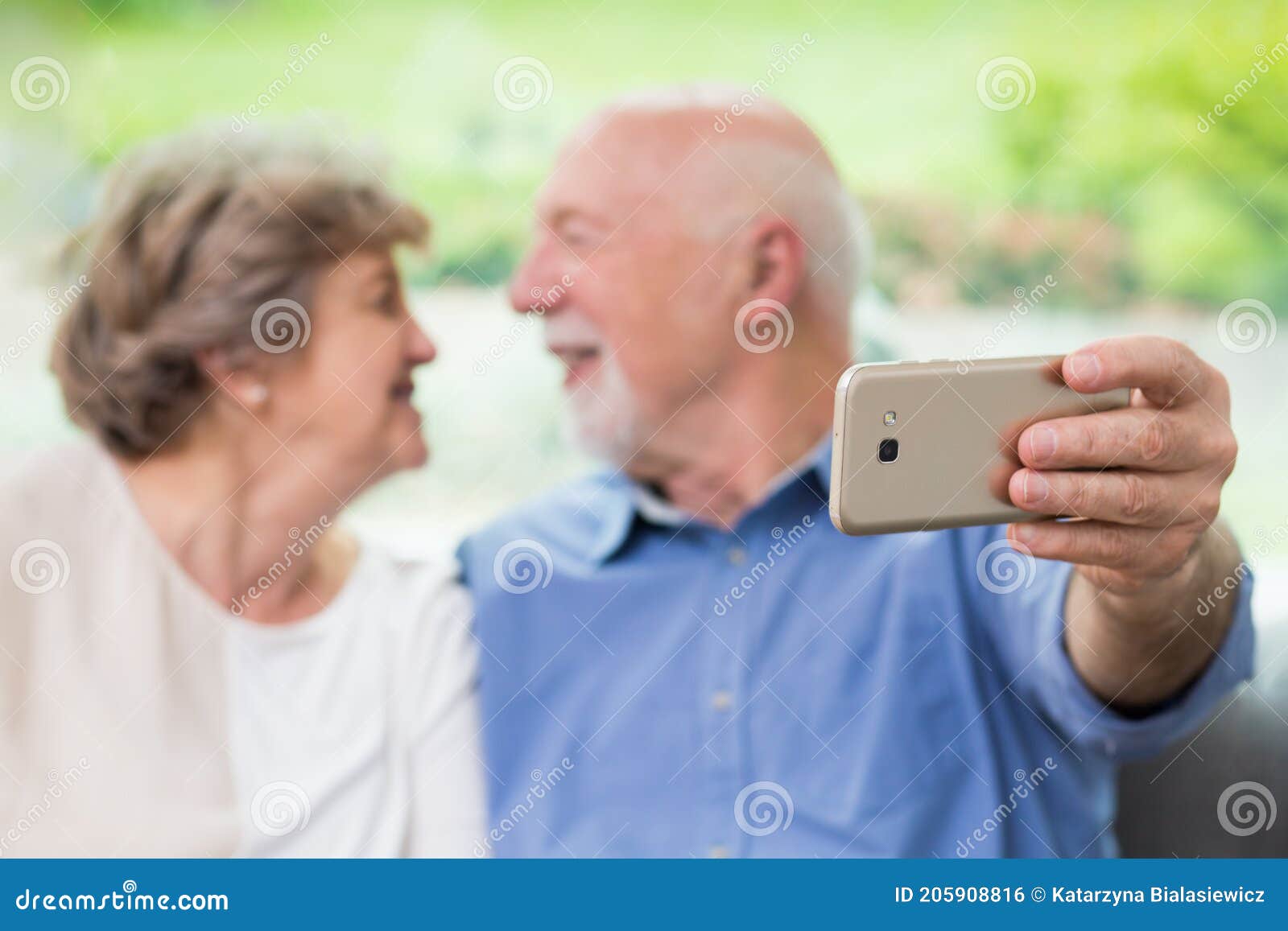 Marriage taking a selfie stock photo. Image of retired - 205908816