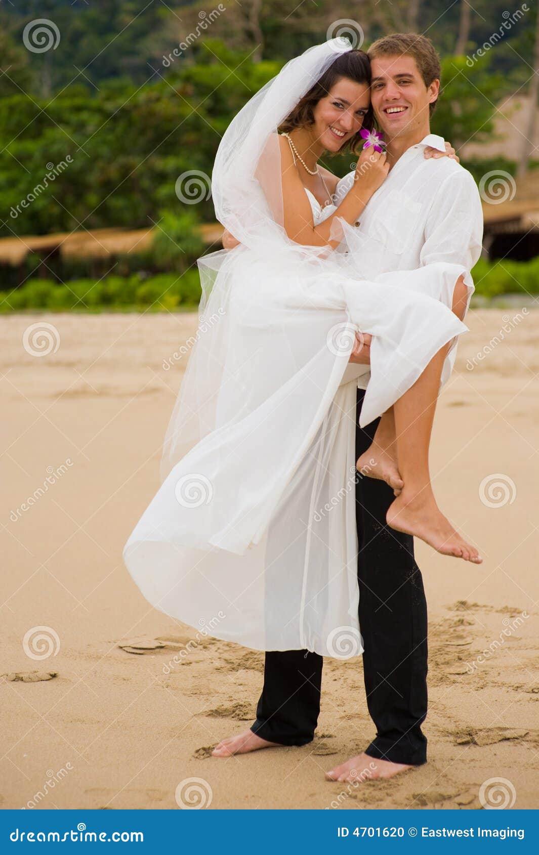 Married on Beach stock photo. Image of marriage, holding - 4701620