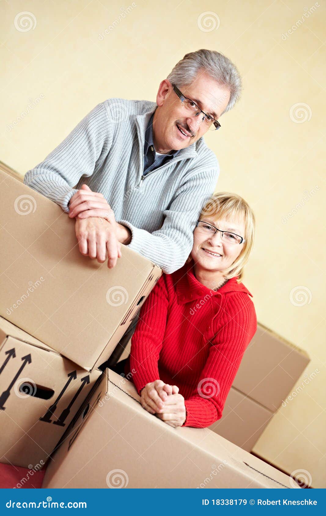 Married Couple Moving House Stock Image - Image of copy, cases: 18338179
