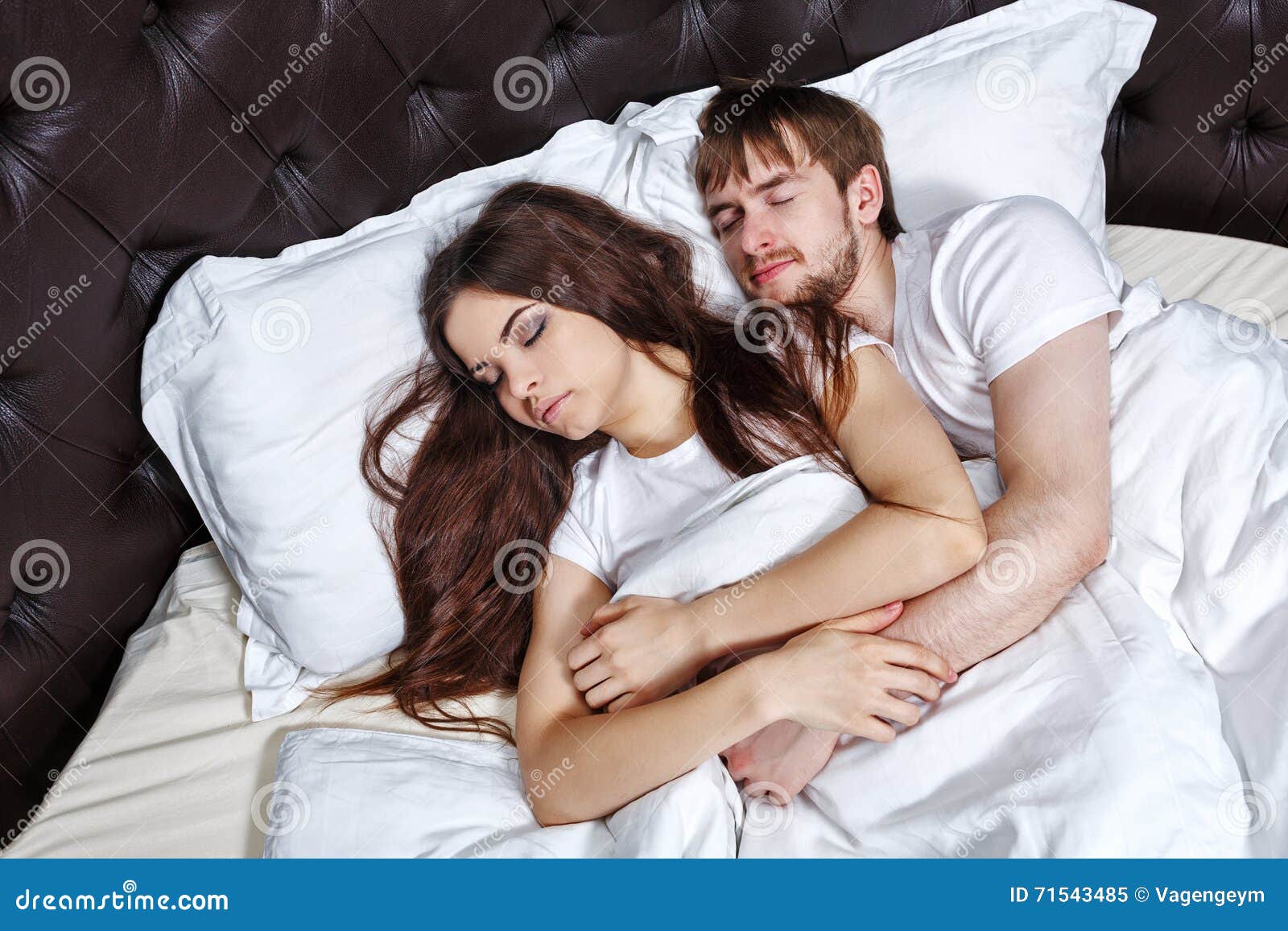 Married couple sleeping. stock image. Image of persons - 71543485