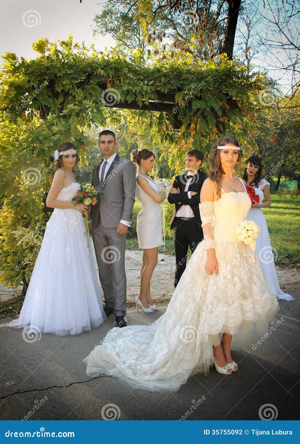Two Married Couples Chat And Take An Outdoor Pool. Friends Laugh And ...