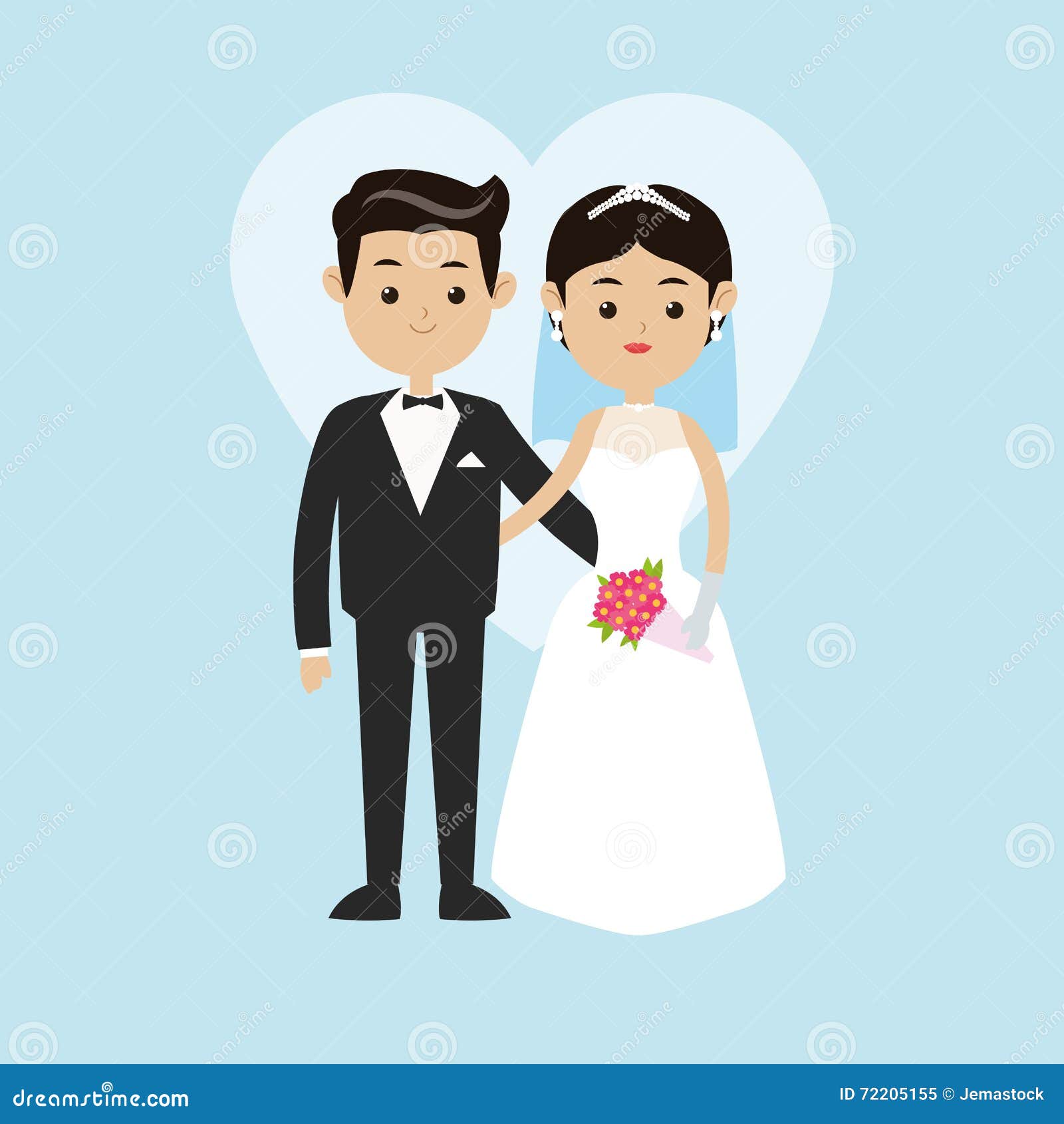 Married Design. Wedding Icon. Colorful Illustration , Vector Stock ...