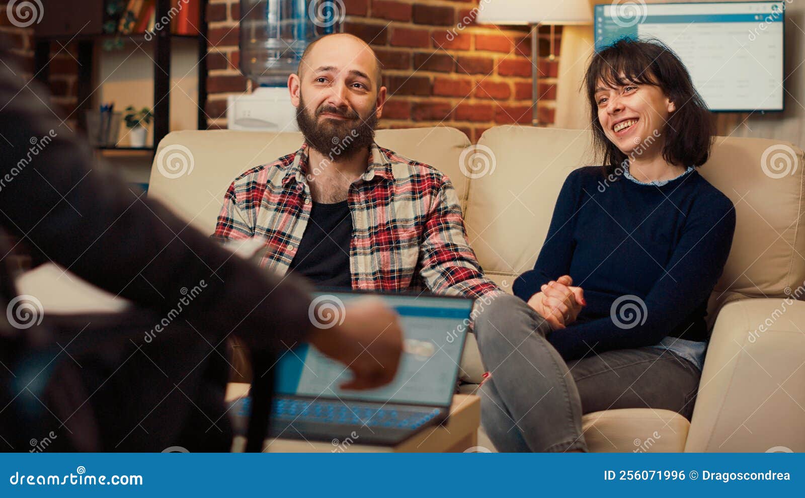 Married People Solving Problems and Holding Hands Stock Photo - Image ...