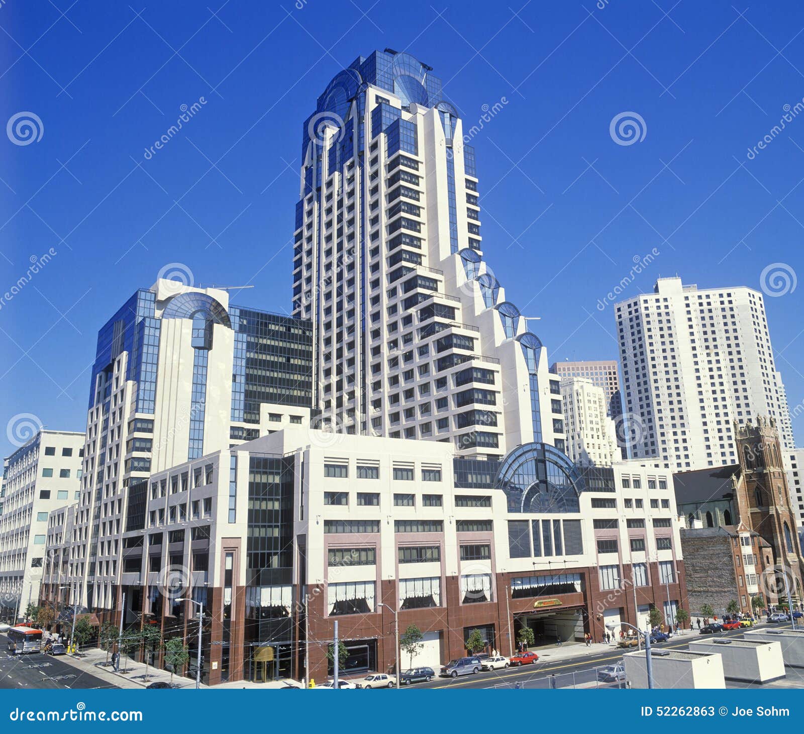 The Marriott Hotel in San Francisco, California Editorial Stock Photo ...