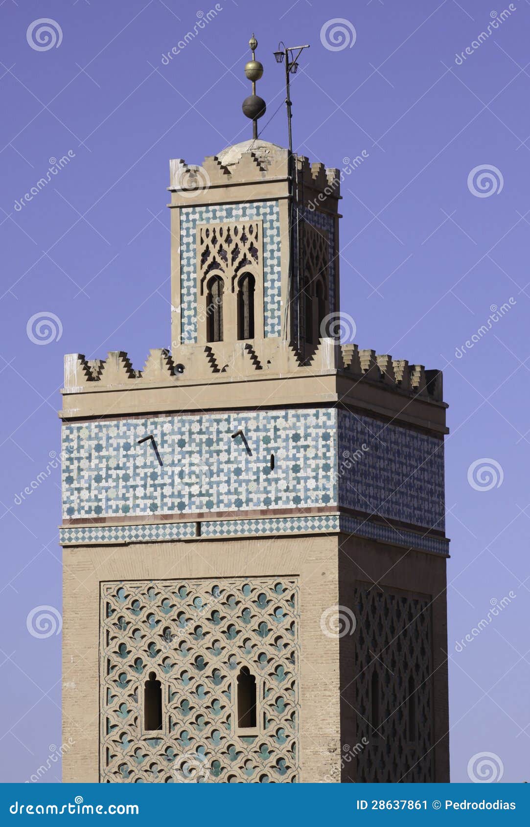 Marrocos marrakech tower stock image. Image of tower - 28637861