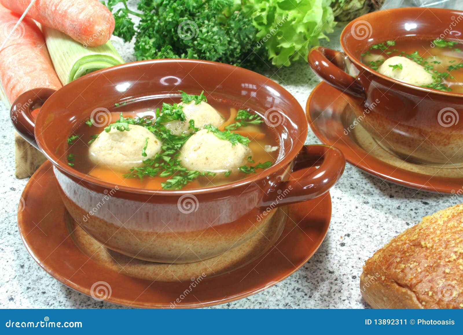 Marrow soup stock image. Image of dumplings, horizontal - 13892311