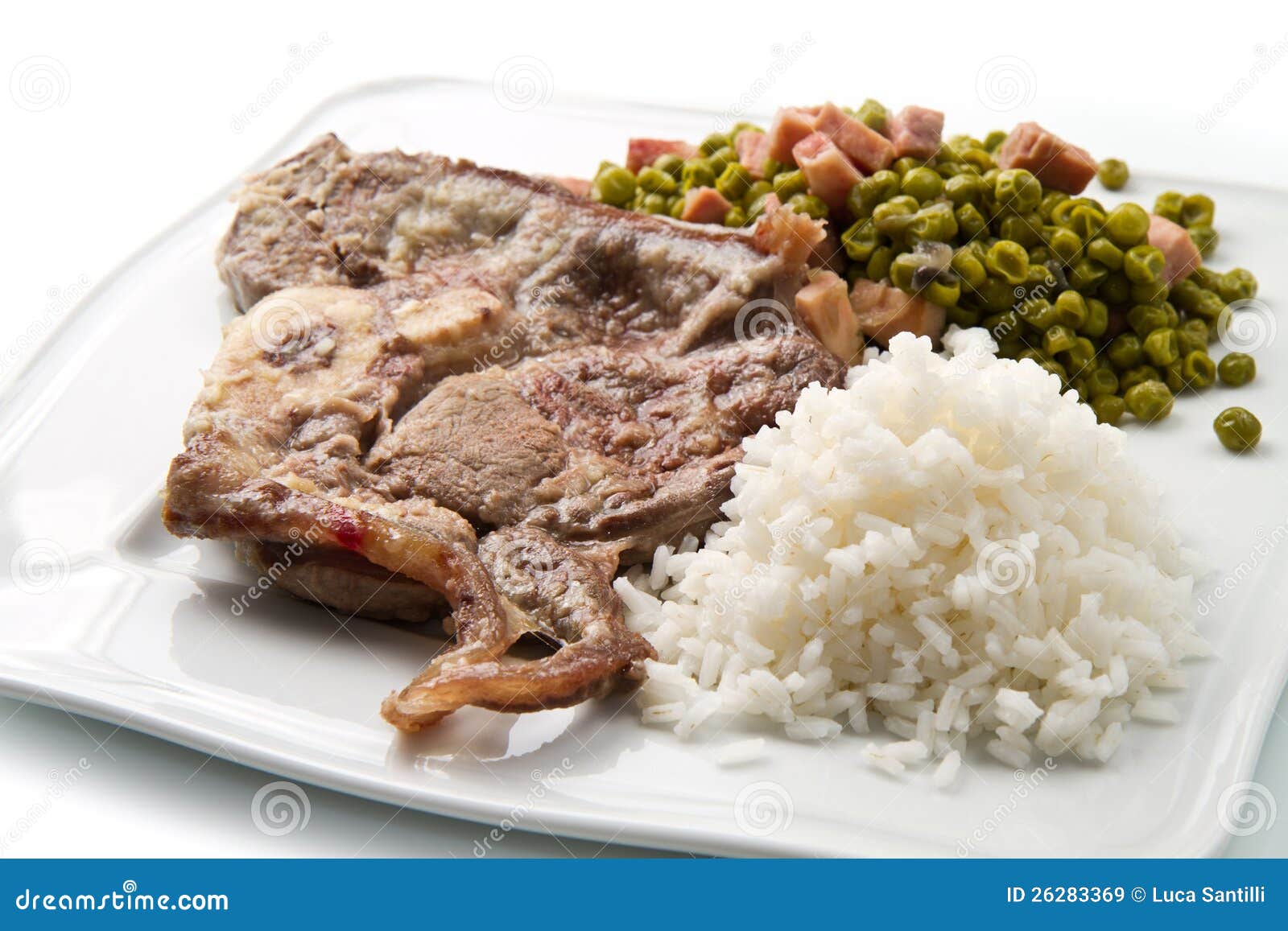 Marrowbone with peas stock image. Image of cherry, beans - 26283369