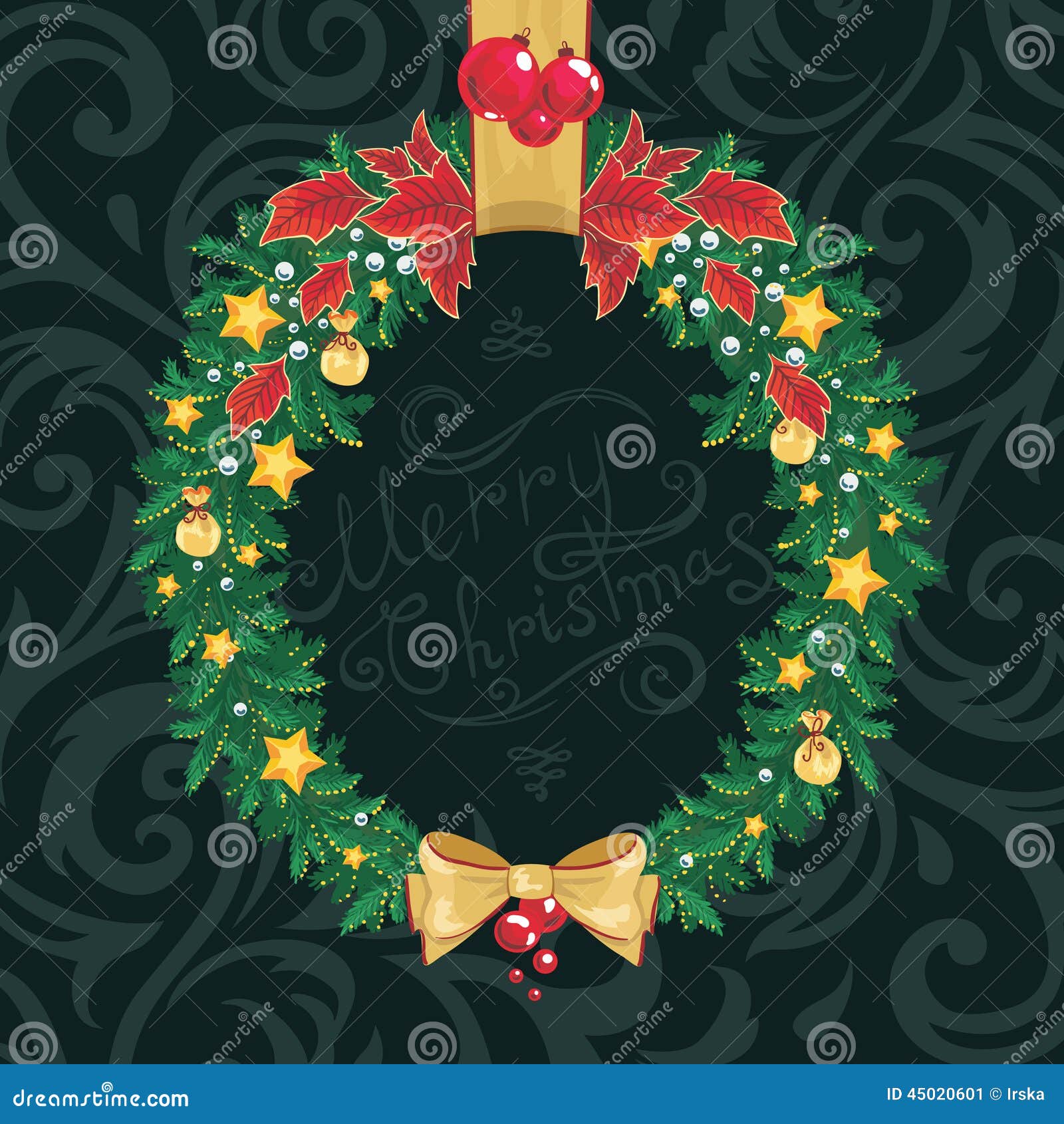 Marry christmas stock vector. Illustration of backdrop - 45020601
