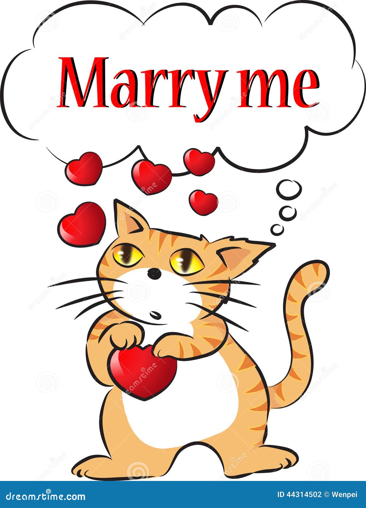 Marry me stock illustration. Illustration of halloween - 44314502