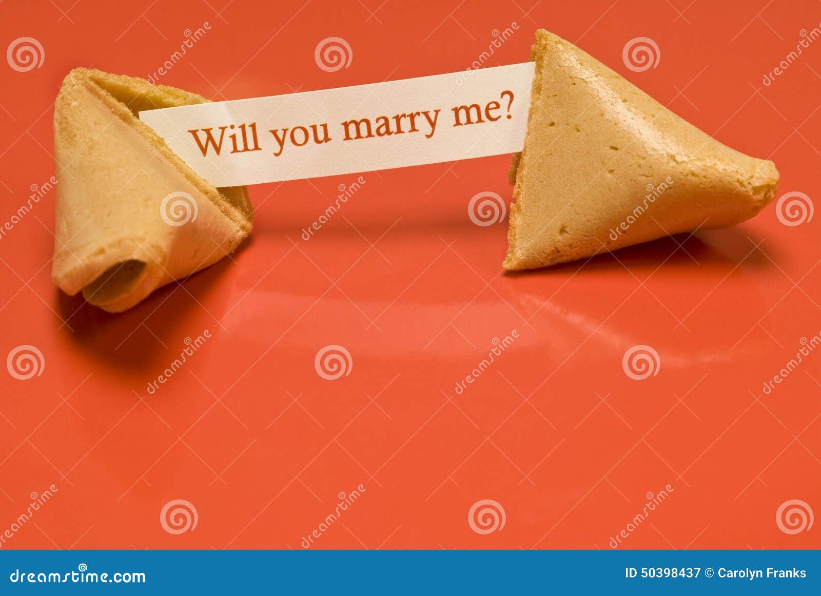 Marry Me 1 Fortune Cookie stock image. Image of cookie - 50398437