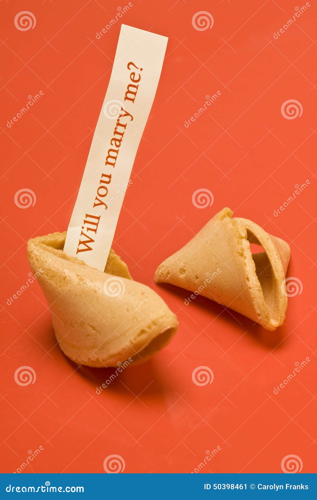 Marry Me 3 Fortune Cookie stock image. Image of cookie - 50398461