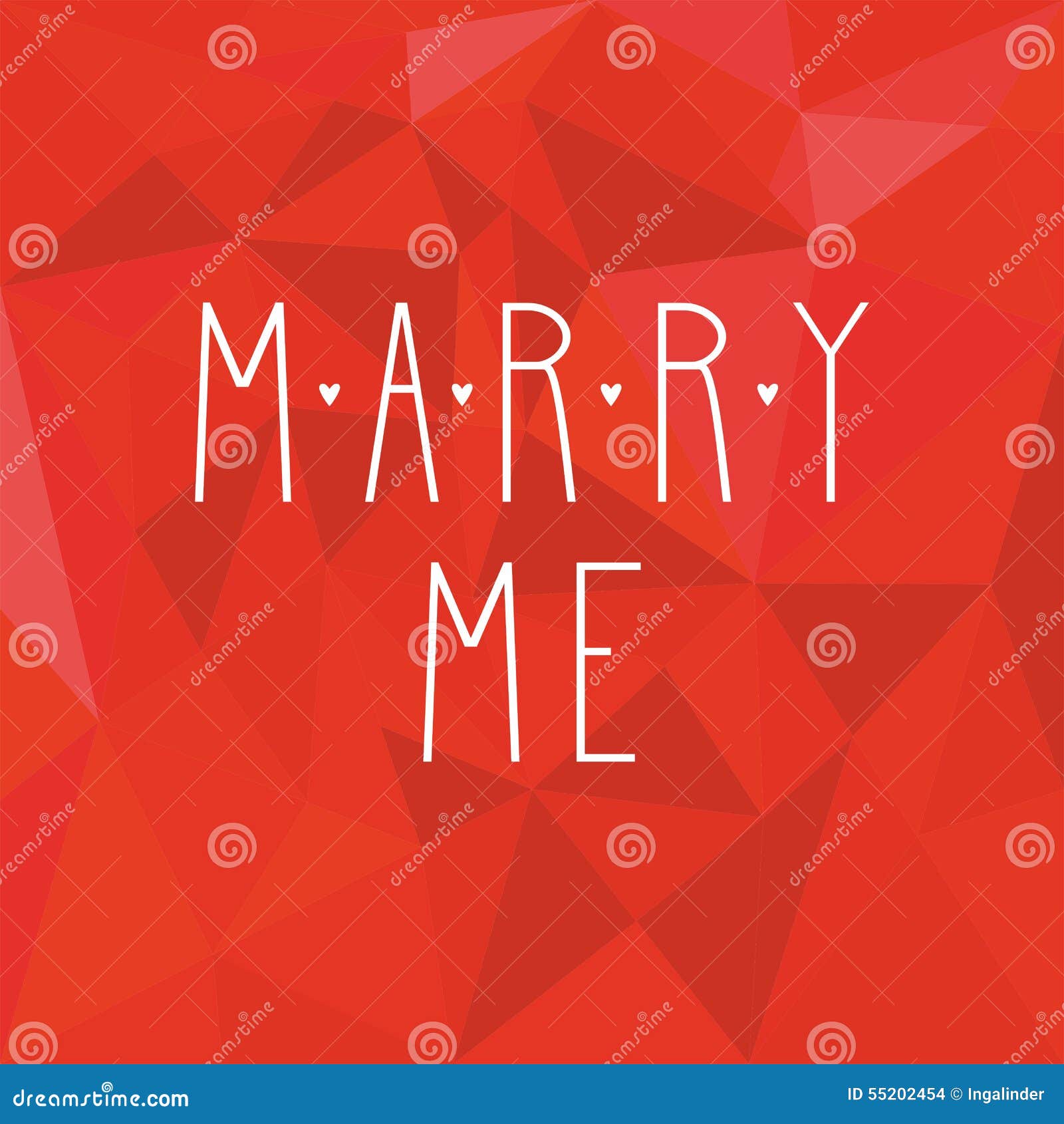 Marry Me Vector Card With On Red Wrapping Surface Background Stock ...
