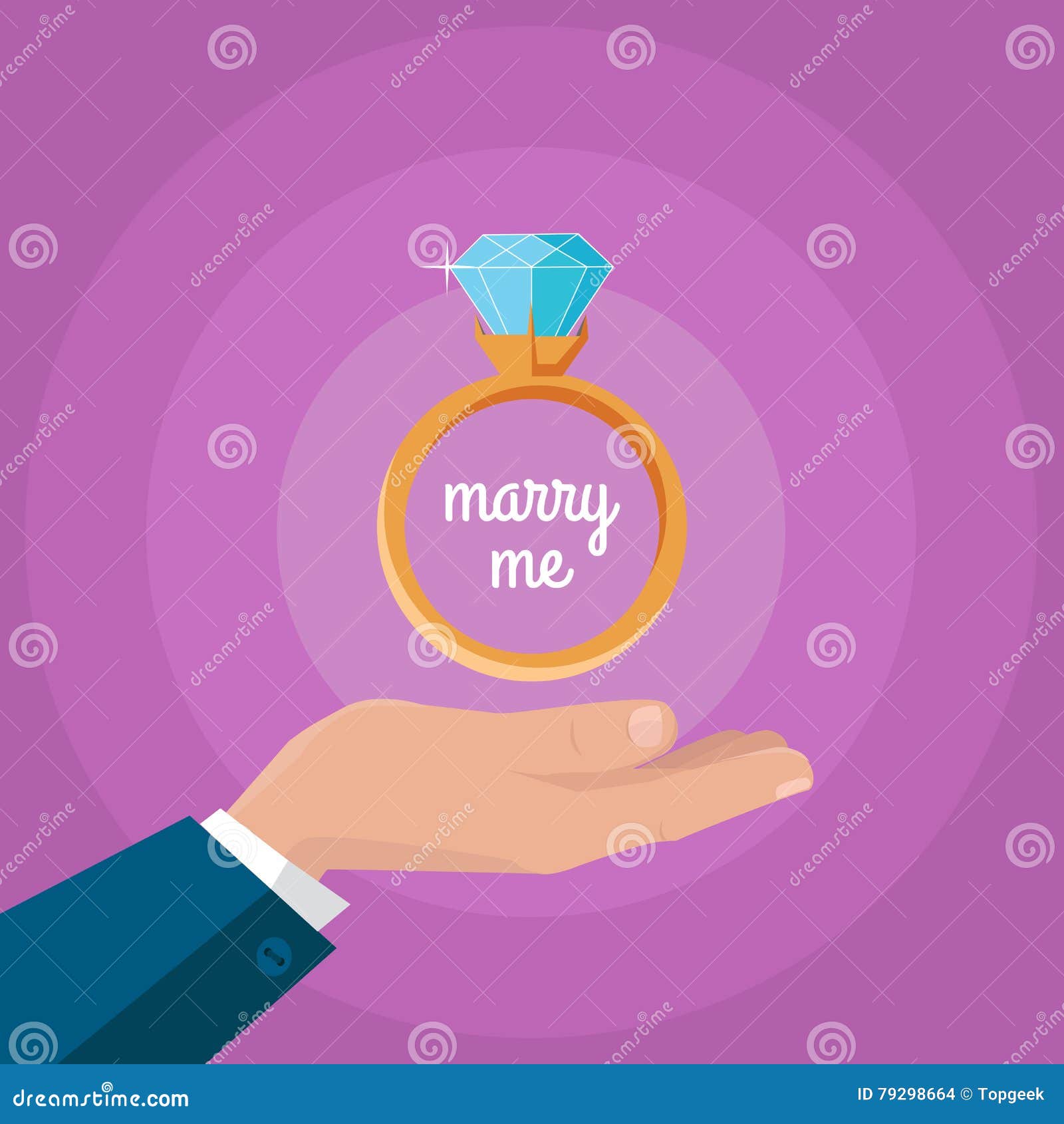 Marry Me Design Isolated In Starry Night Background. Man Proposes Woman ...