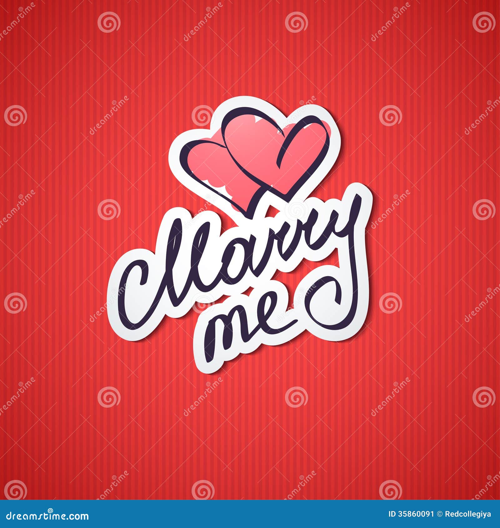 Marry me stock vector. Illustration of black, message - 35860091