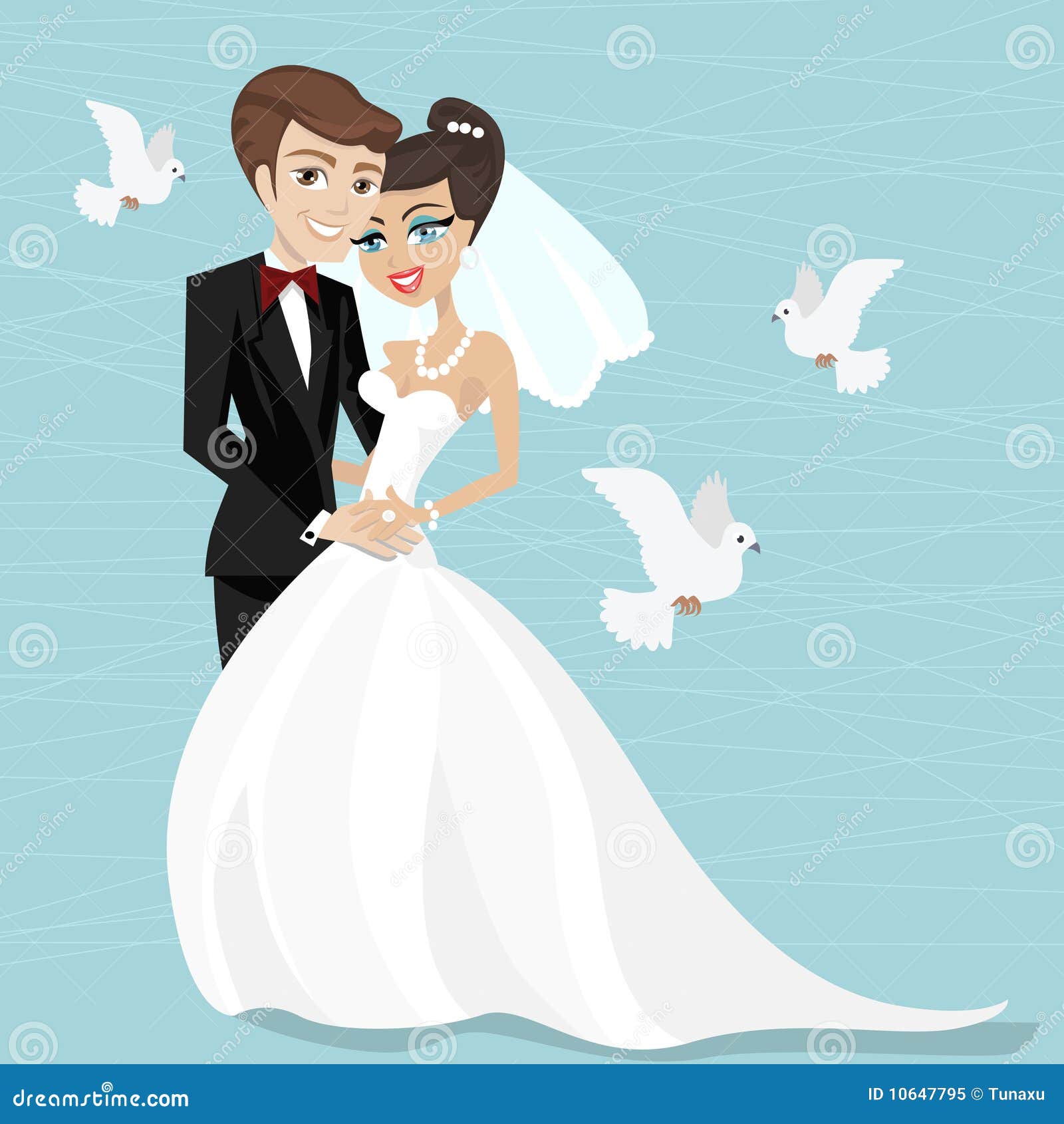 Marrying illustration stock vector. Illustration of white - 10647795