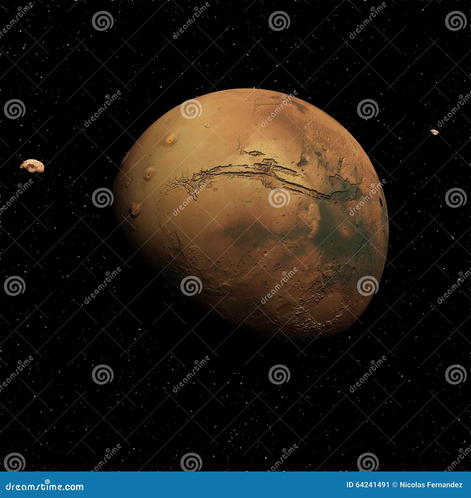 Mars illustration stock. Illustration of planète, illustration - 64241491