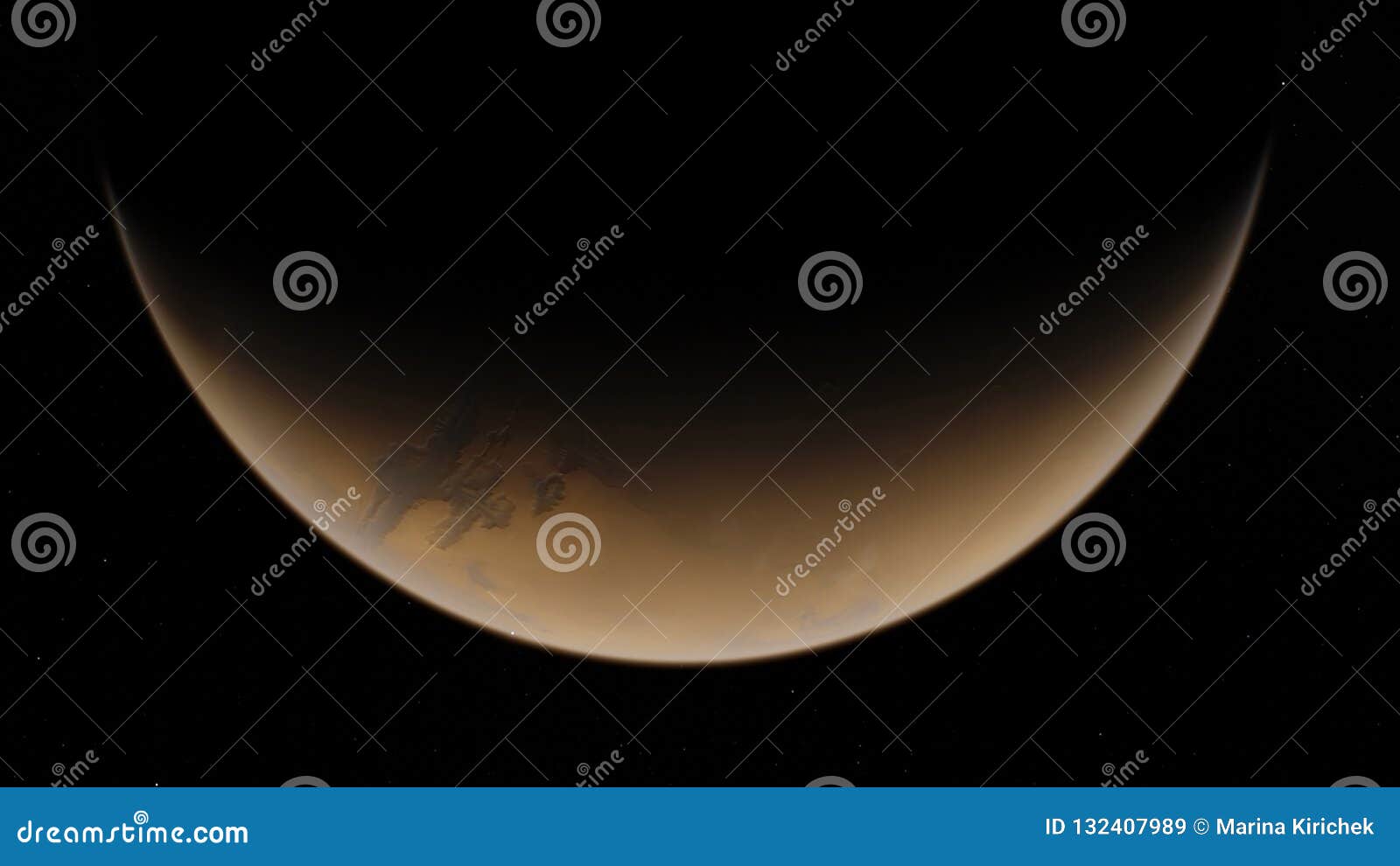Mars. Astronomy and Science Concept. Space Theme. Stock Image - Image ...