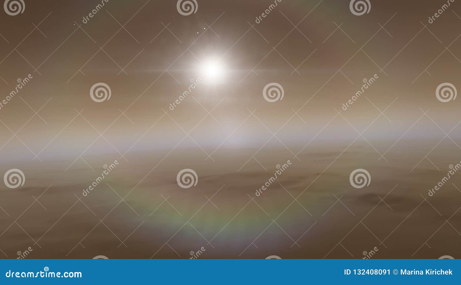 Mars. Astronomy and Science Concept. Space Theme. Stock Illustration ...