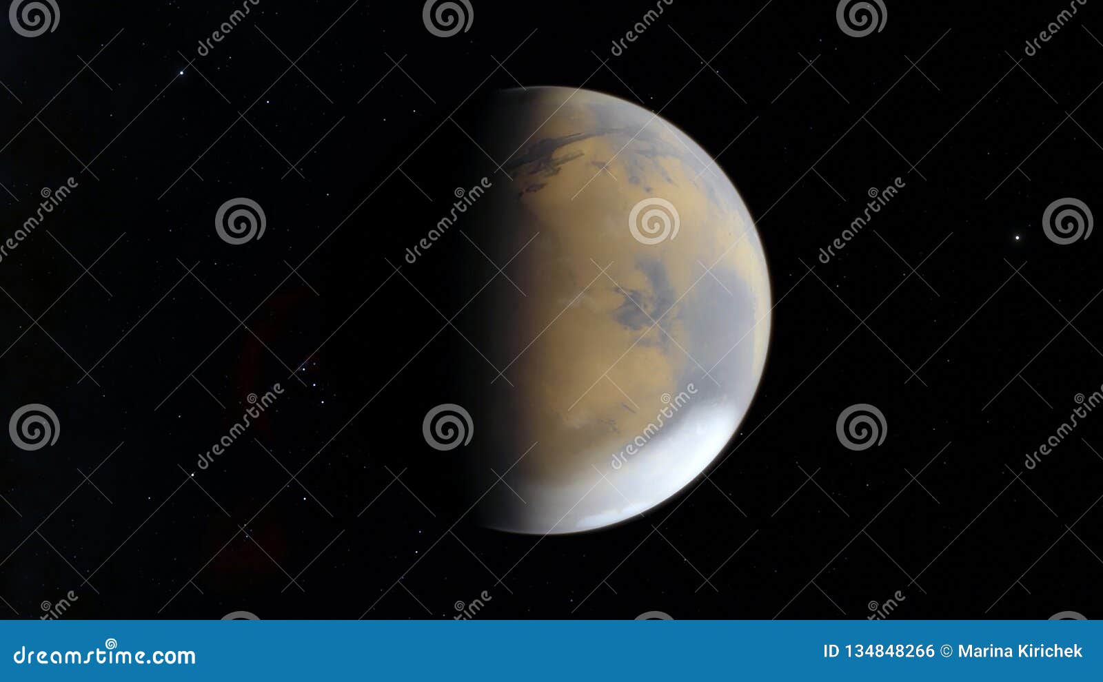 Mars. Astronomy and Science Concept. Space Theme. Stock Photo - Image ...