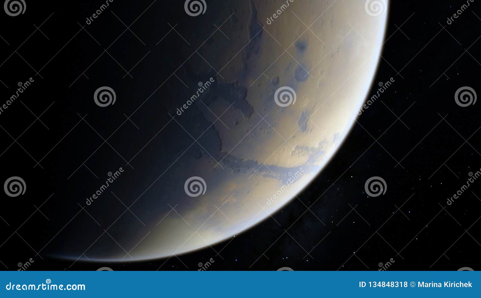 Mars. Astronomy and Science Concept. Space Theme. Stock Photo - Image ...