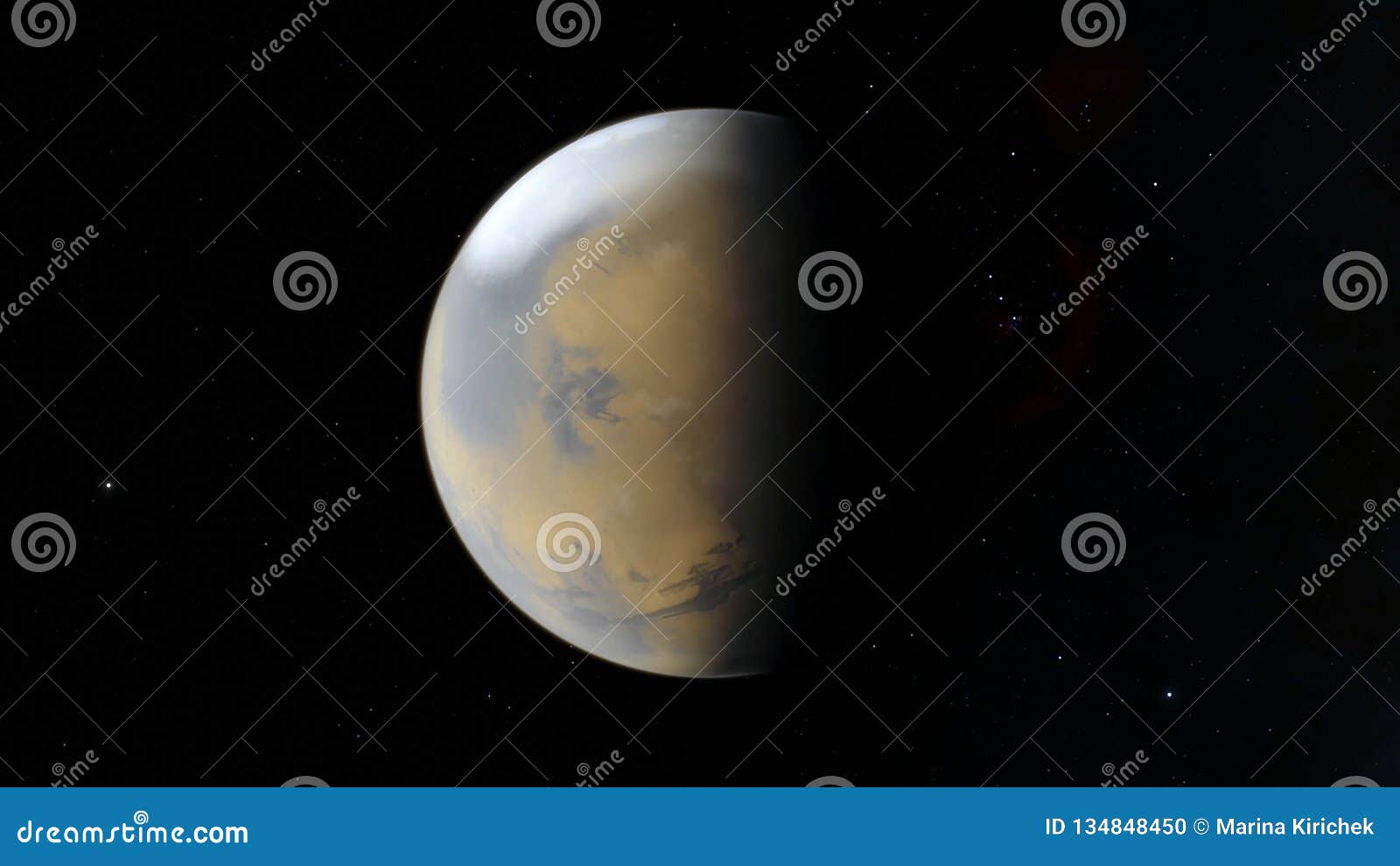 Mars. Astronomy and Science Concept. Space Theme. Stock Photo - Image ...