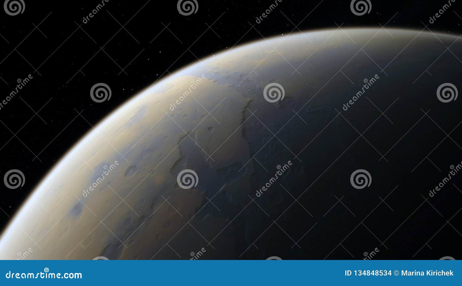 Mars. Astronomy and Science Concept. Space Theme. Stock Photo - Image ...