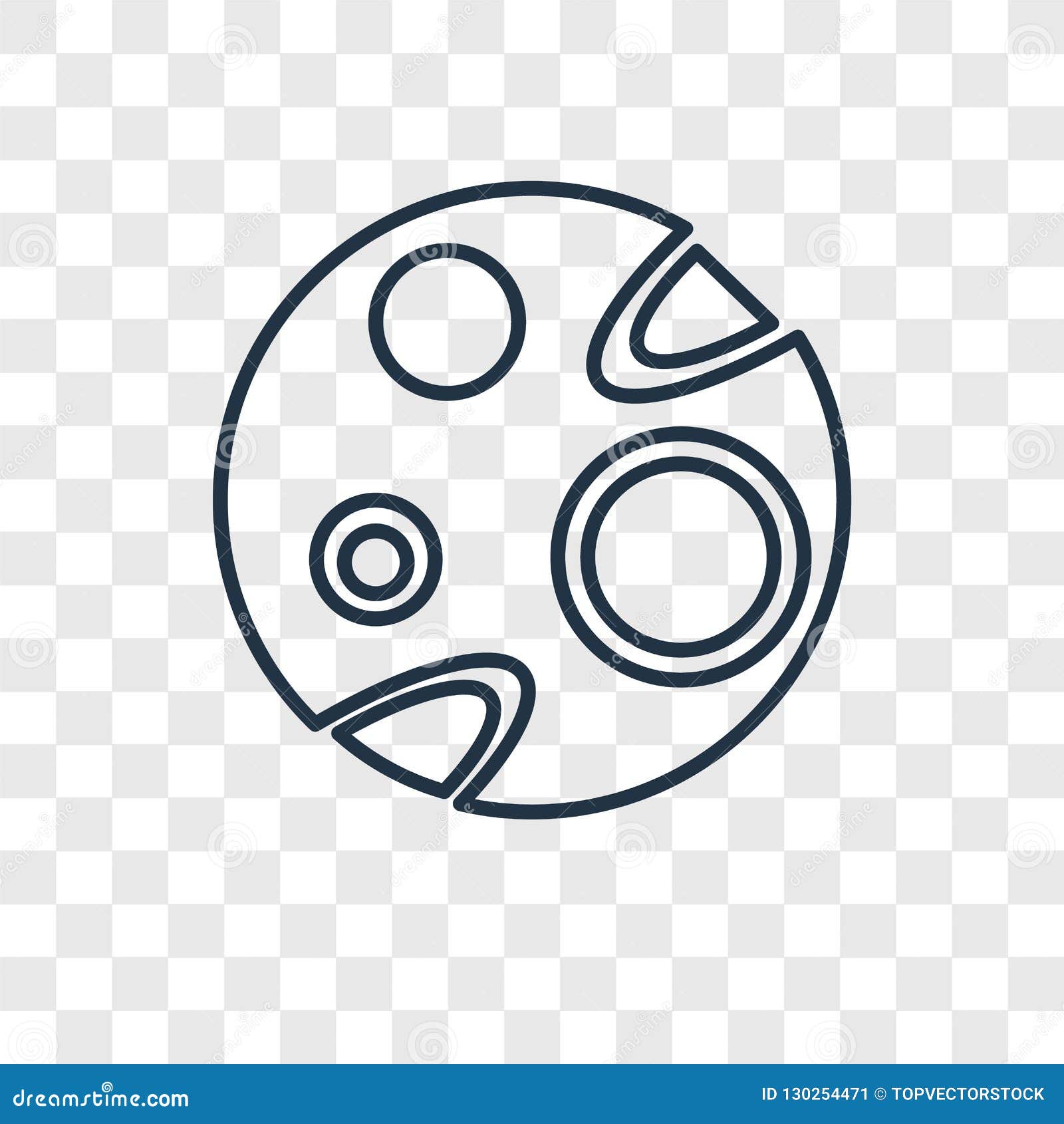 Mars Concept Vector Linear Icon Isolated on Transparent Background ...