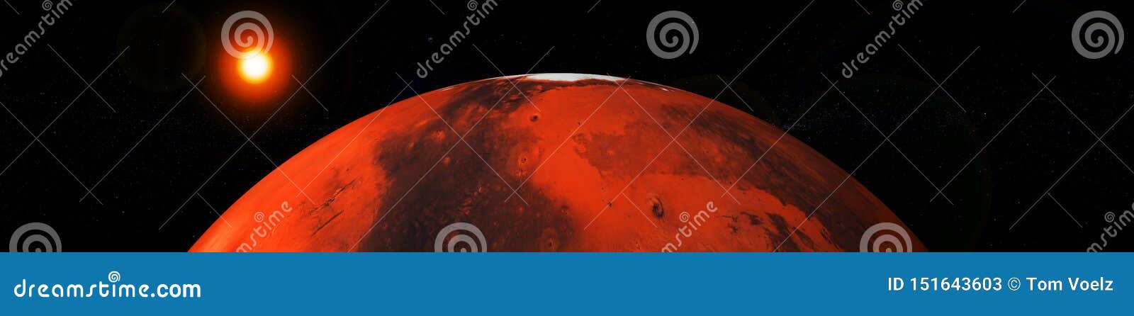 Mars And Earth, Planets Of The Solar System Stock Illustration ...