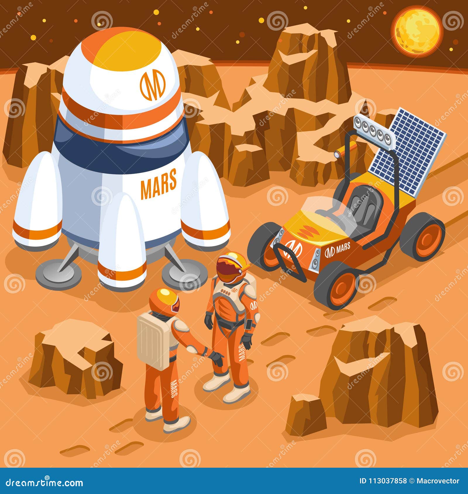 Mars Exploration Rover Icon, Icon Cartoon | CartoonDealer.com #88213211